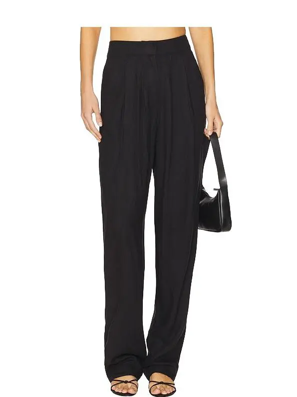 WeWoreWhat Trouser Pants - Black