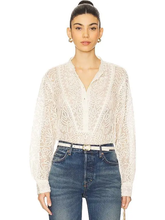Ulla Johnson Esme Blouse - Ivory
