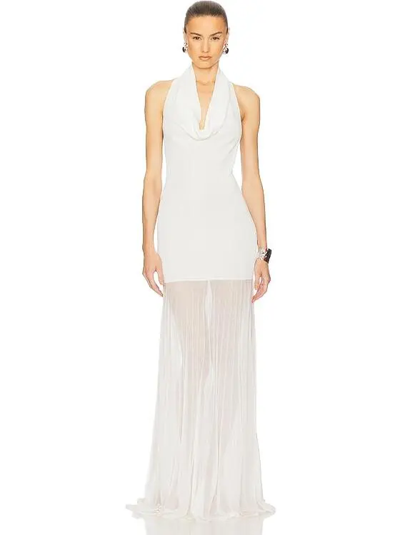 HELSA Jazzlyn Maxi Knit Dress - Ivory