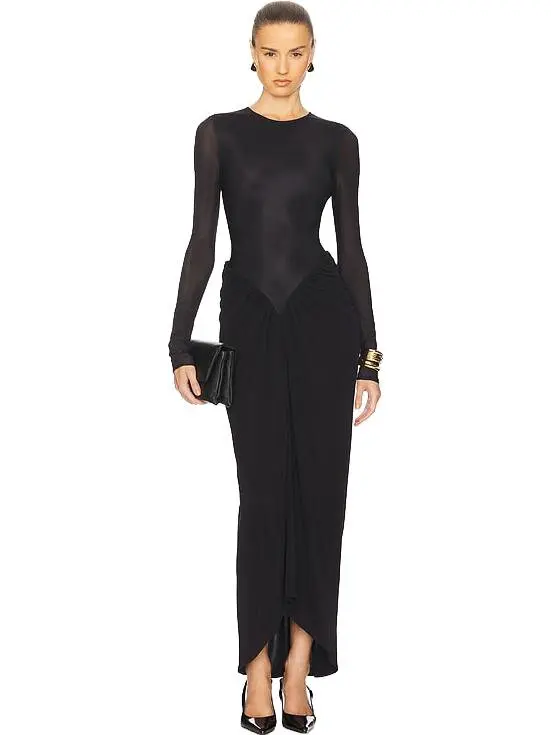 HELSA The Margot Dress - Black