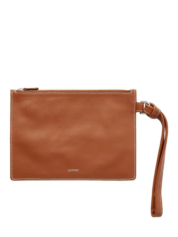 Lié Studio Charlie Leather Clutch - Brown
