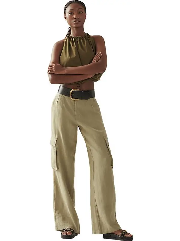 Sanctuary Hopper Mid-rise Straight-leg Cargo Pants - Green