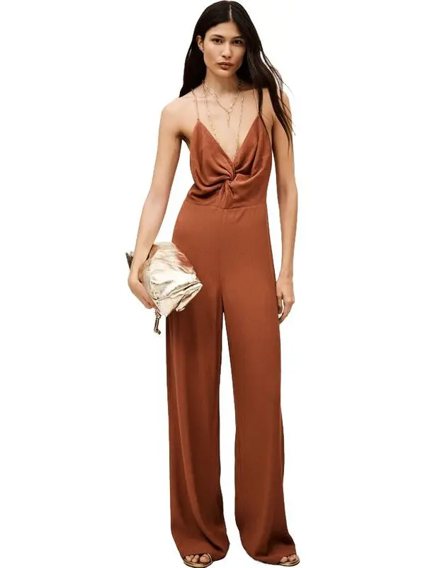Ba&sh Fifie Thin-strapped Jumpsuit - Brown