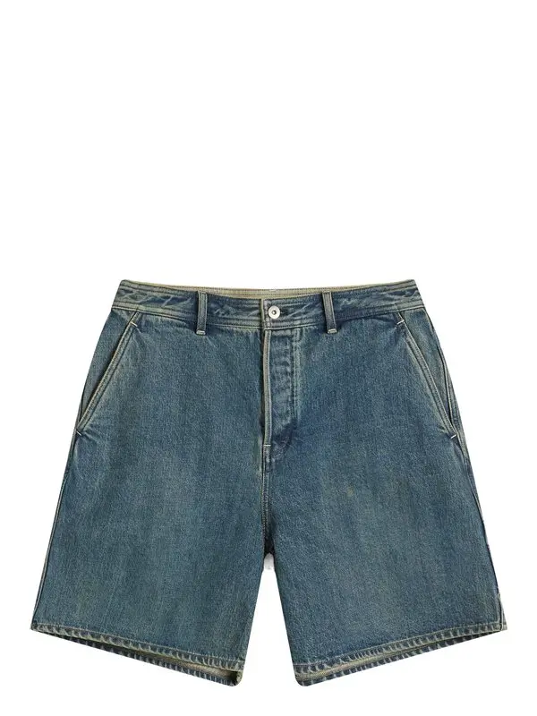 JIL SANDER Regular Fit Denim Shorts - Blue