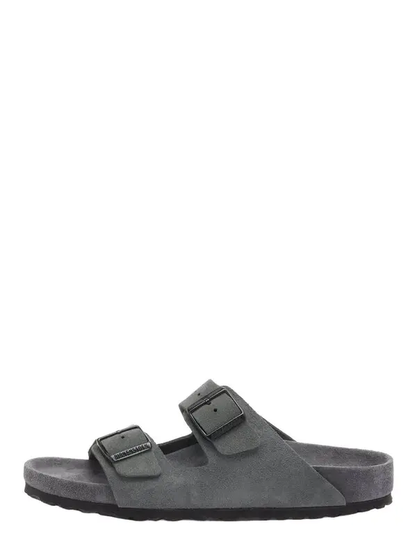 BIRKENSTOCK Arizona Sandals - Charcoal Suede Exquisite