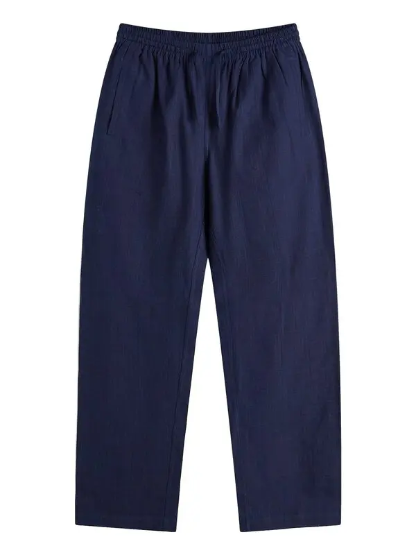 KARDO Khadi Drawstring Trousers - Navy