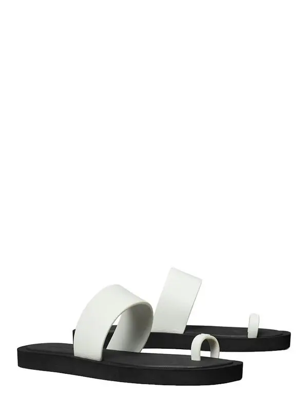 Tory Burch Toe Ring Slide - Cloud/perfect Black