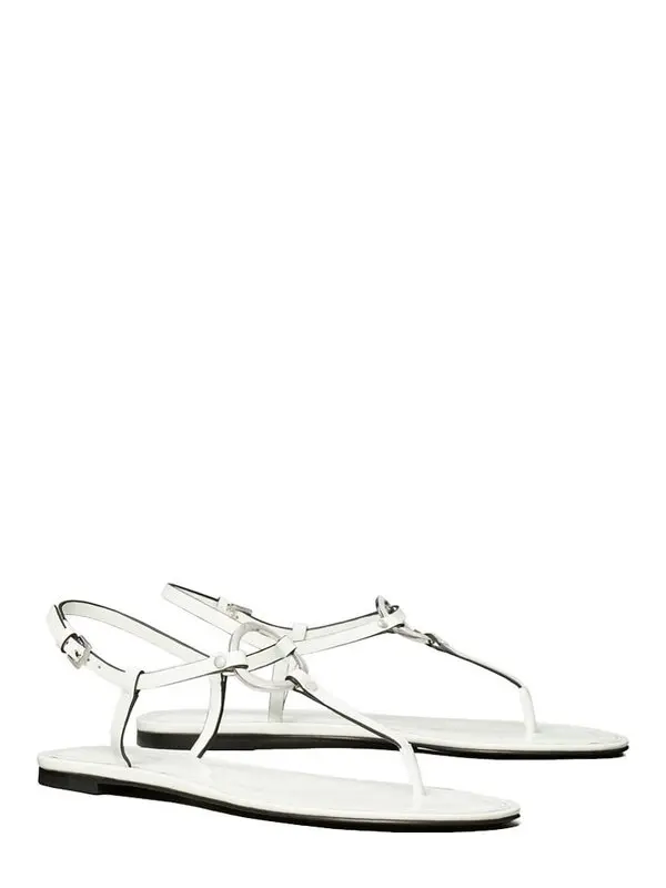 Tory Burch Ring T-strap Sandal - White