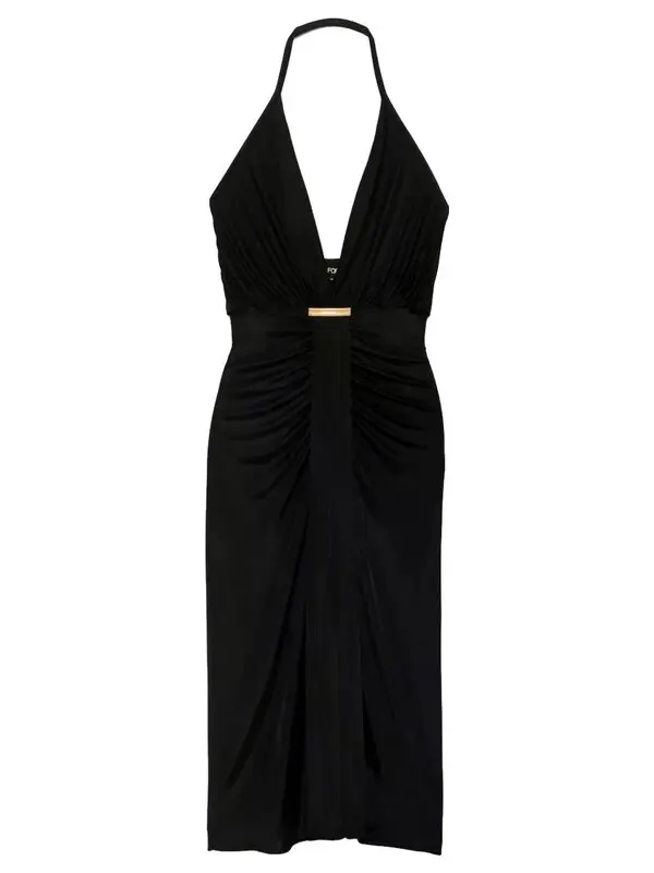 TOM FORD Halterneck Midi Dress - Black