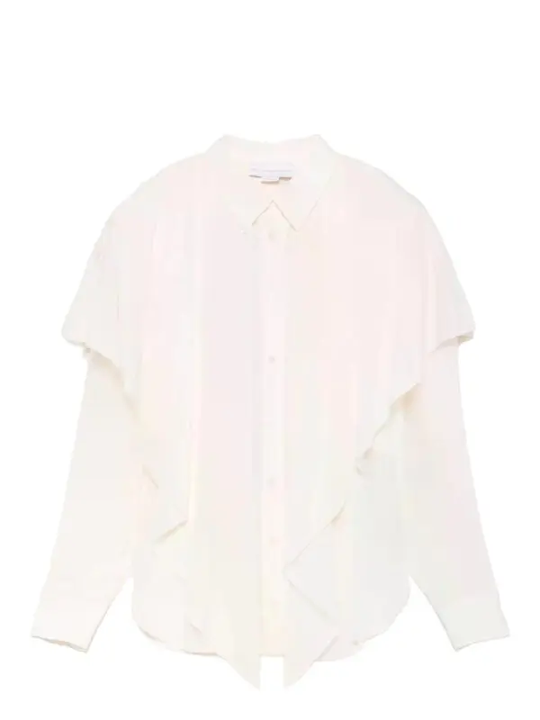 Stella McCartney Layered Semi-sheer Shirt - Neutrals