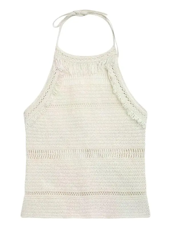 MARANT ETOILE Araliane Halterneck Top - White