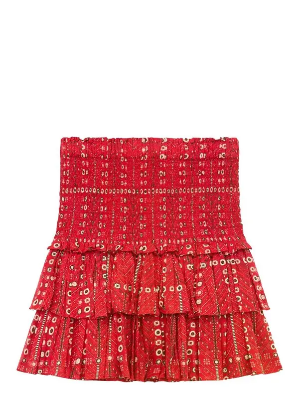 MARANT ETOILE Naomi Mini Skirt - Red