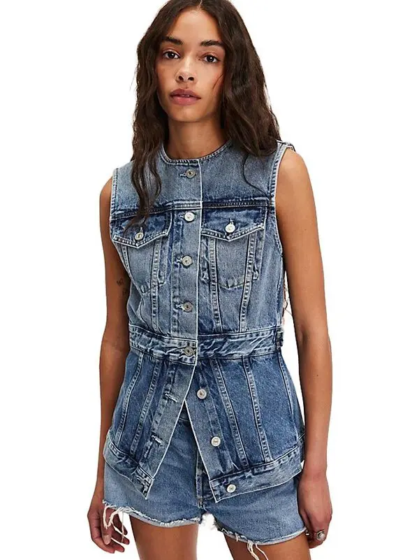 Citizens Of Humanity Idalene Denim Vest - Terrace
