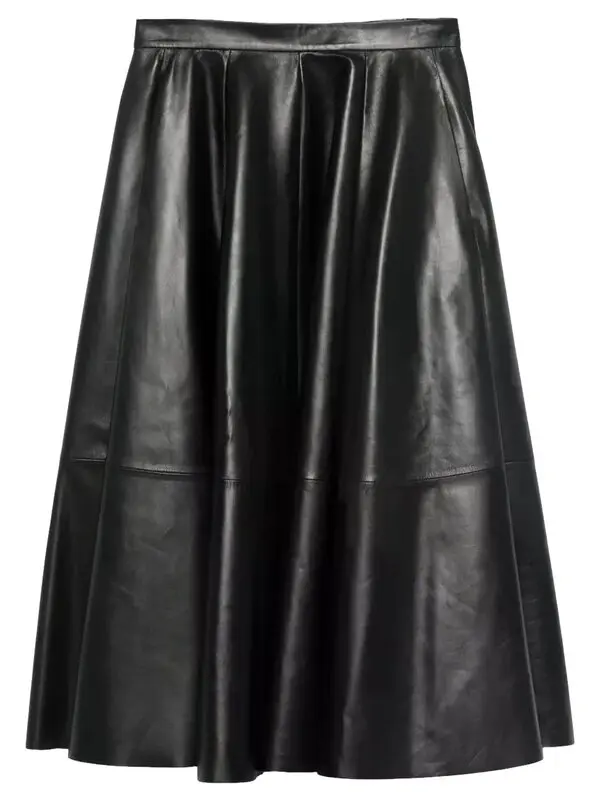 DESA 1972 Leather Midi Dress - Black