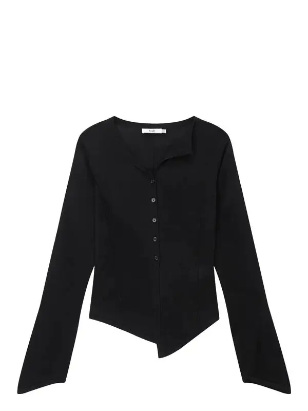 B+AB Asymmetric Cardigan - Black