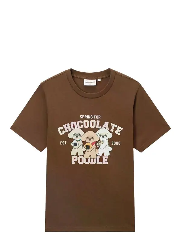 CHOCOOLATE Graphic Print T-shirt - Brown