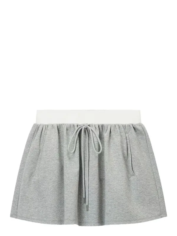 B+AB Cotton-blend Mini Skirt - Grey
