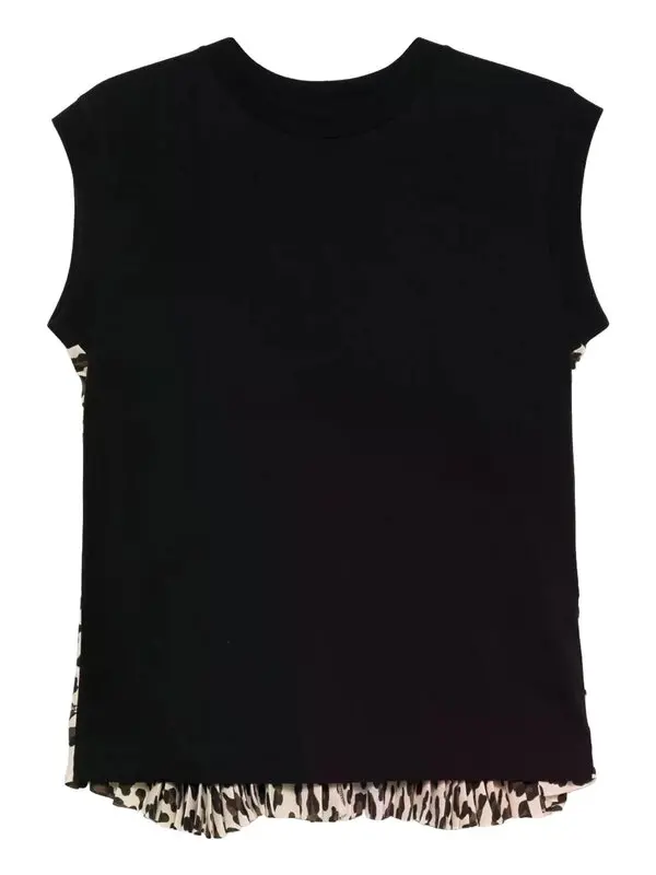 Sacai Panelled Tank Top - Black