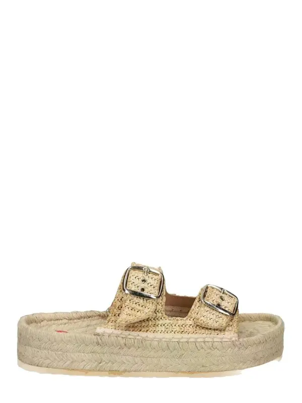 Moschino Double-buckle Espadrilles - Neutrals