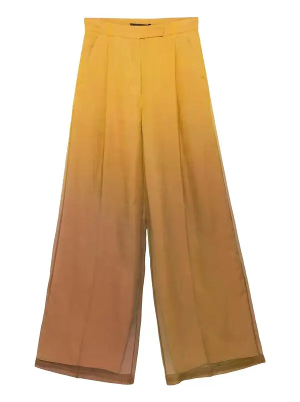 Max Mara Baffo Trousers - Yellow