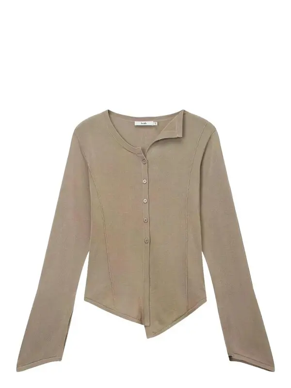 B+AB Asymmetric Cardigan - Brown