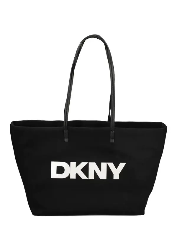 Dkny Logo Tote Bag - Black