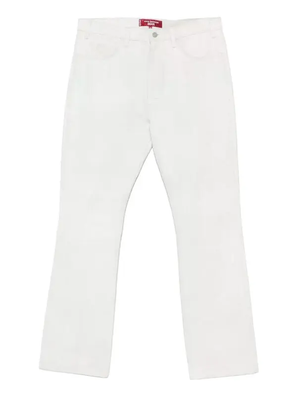 Junya Watanabe Logo-patch Jeans - Neutrals