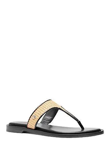 Michael Kors Carson T-strap Sandal - Black