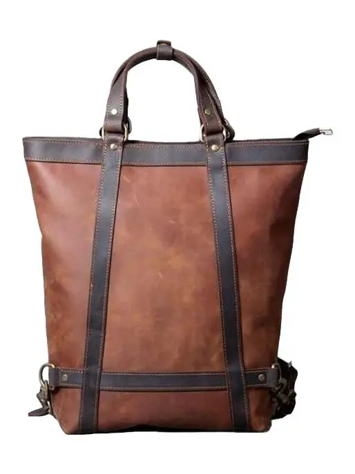STEEL HORSE LEATHER The Icarus Backpack - Brown