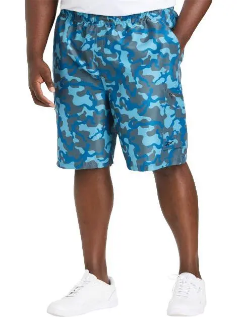 REEBOK Ripstop Camo Cargo Shorts - Blue Camo