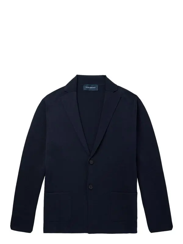 Thom Sweeney Cotton Cardigan - Blue