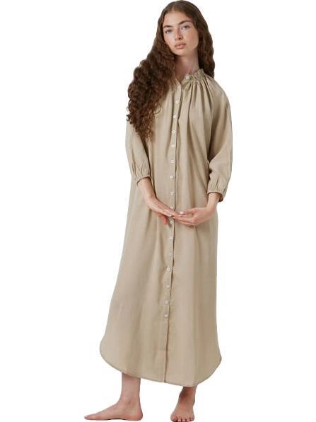 BY TESS Collection Sophie Shirt Dress - Beige