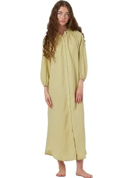 BY TESS COLLECTION Sophie Shirt Dress - Lime