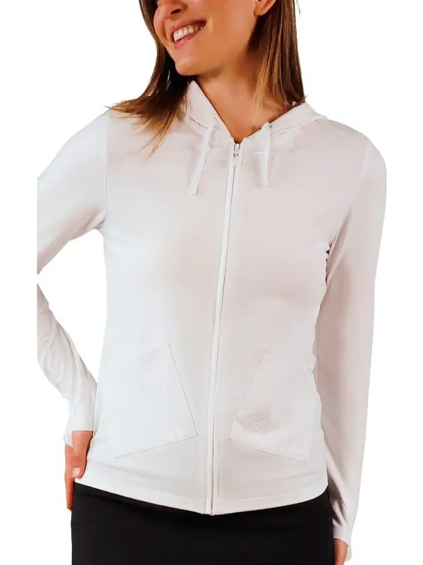 UV SKINZ Everyday Hooded Jacket - White