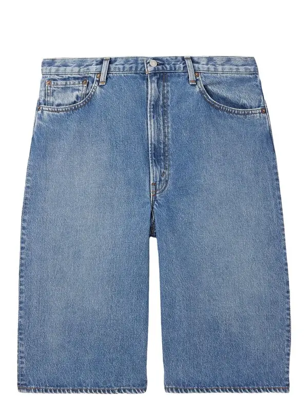 ORSLOW Super Dad's Denim Shorts - Blue
