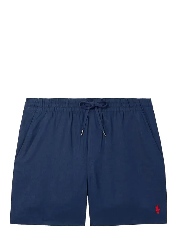 Ralph Lauren Prepster Straight-leg Linen Shorts - Blue