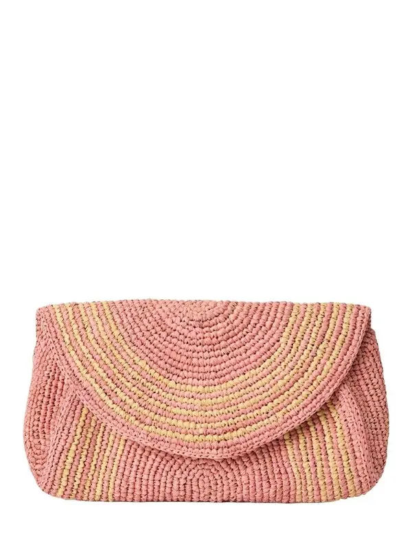 BTB LOS ANGELES Lily Clutch - Pink Natural