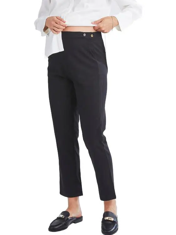 ANGEL MATERNITY Donna High Waist Trousers - Black
