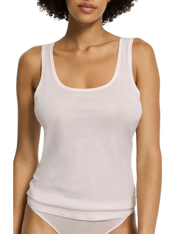 Hanro Ultralight Cotton Tank Top - Honeydew