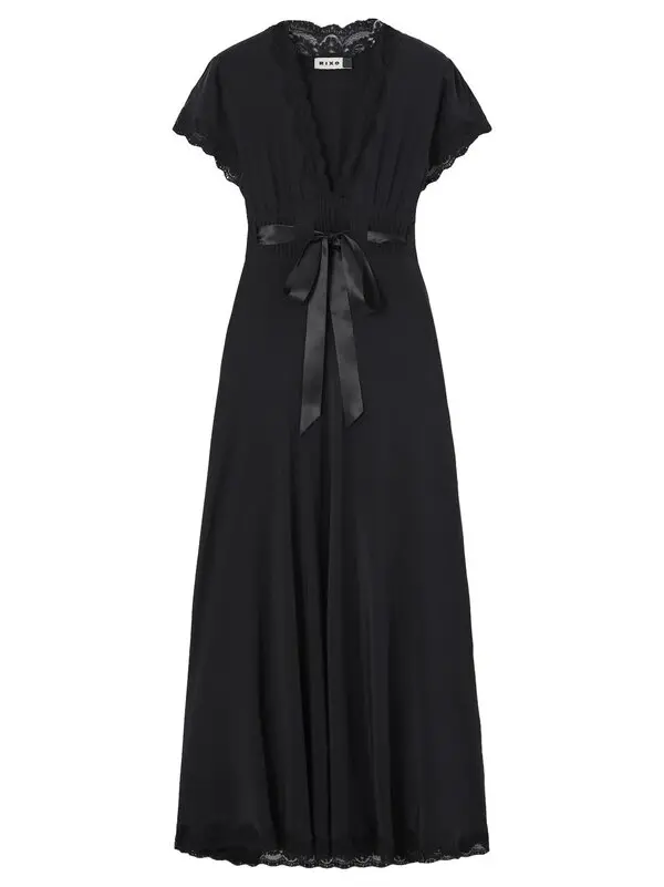 Rixo Marlice Silk-chiffon Gown - Black