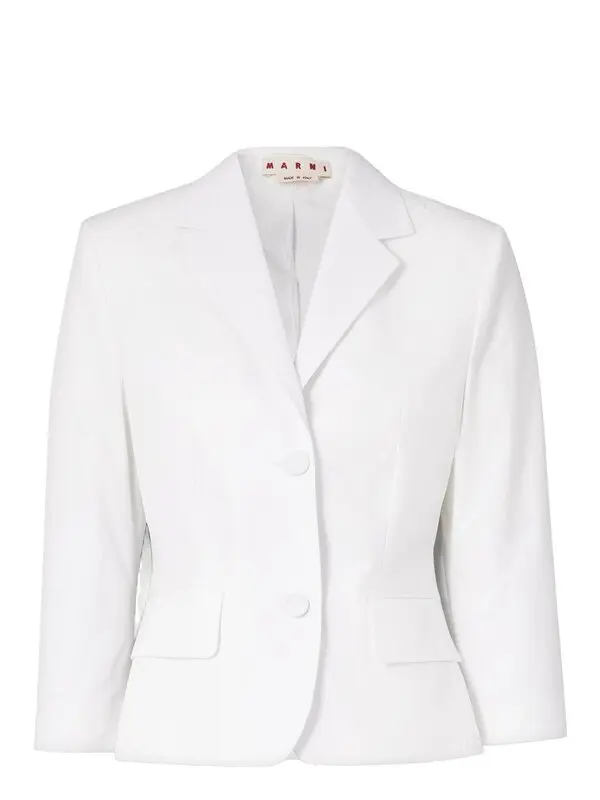Marni Organic Cotton-poplin Blazer - White
