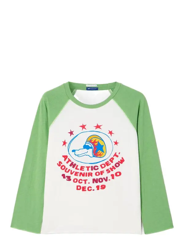 MOTHER The Sporty Concert Printed T-shirt - Green
