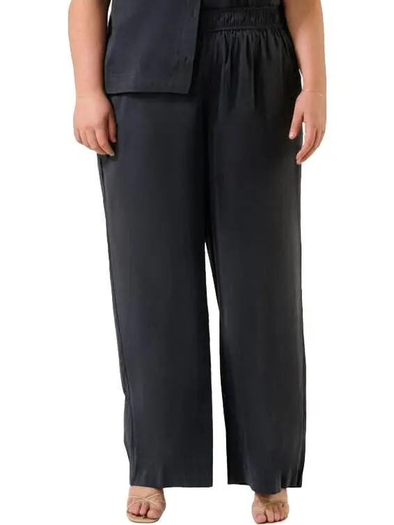ESTELLE Dusky Dune Pull-on Pants - Midnight Navy