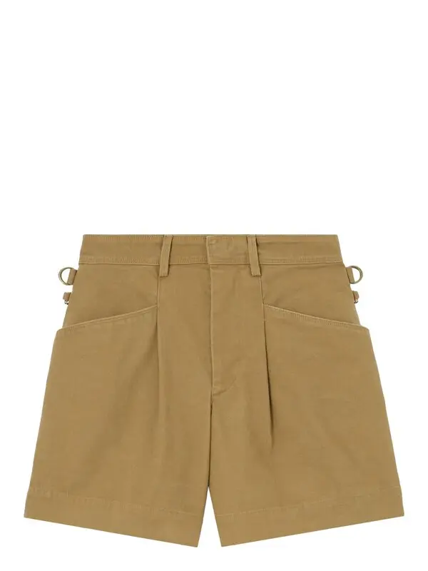 Isabel Marant Fairy Cotton-canvas Shorts - Brown