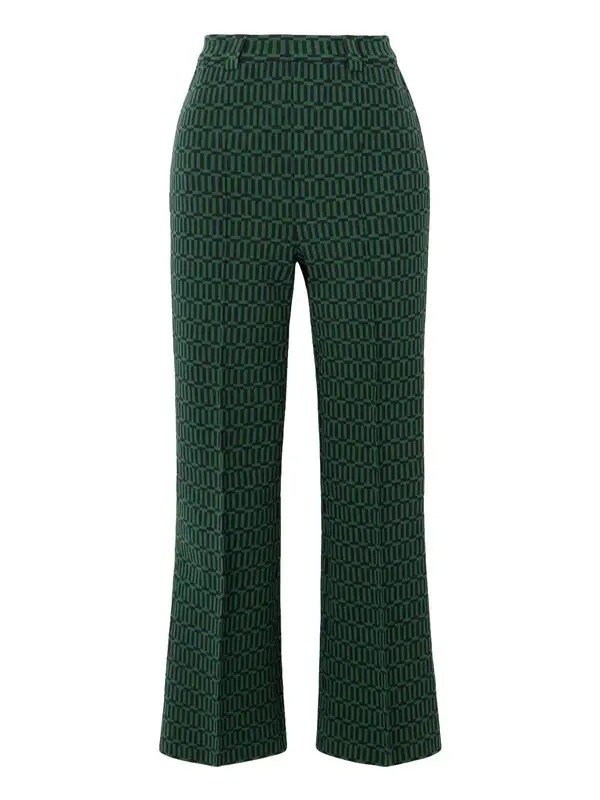 HIGH SPORT Charlie Cotton-blend Slim-leg Trousers - Green