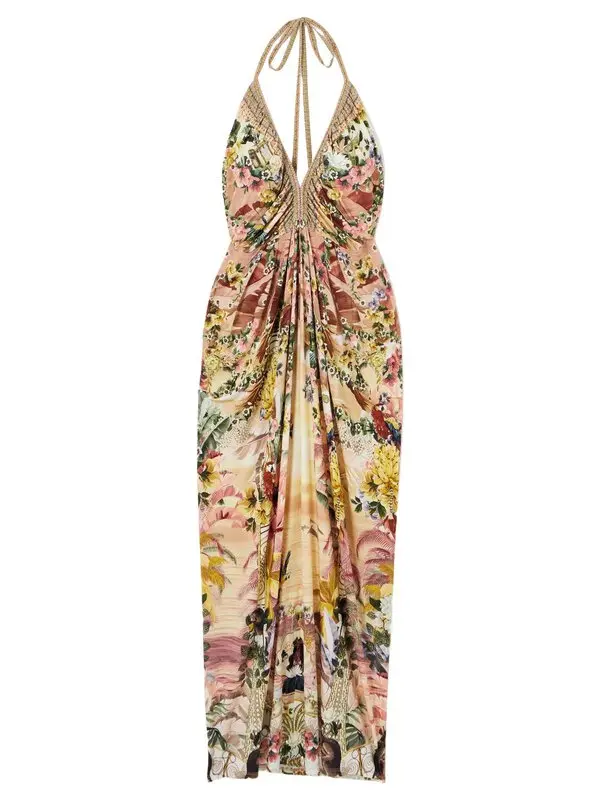 Camilla X The White Lotus Crystal-embellished Maxi Dress - Pink