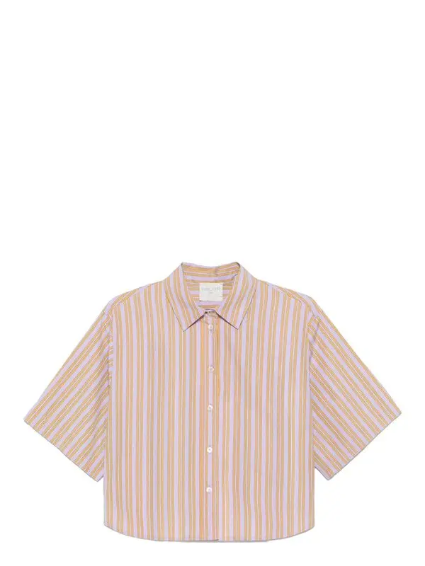 FORTE_FORTE Striped Shirt - Purple
