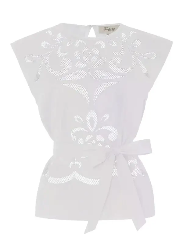 TEMPERLEY LONDON Nelle Top - White
