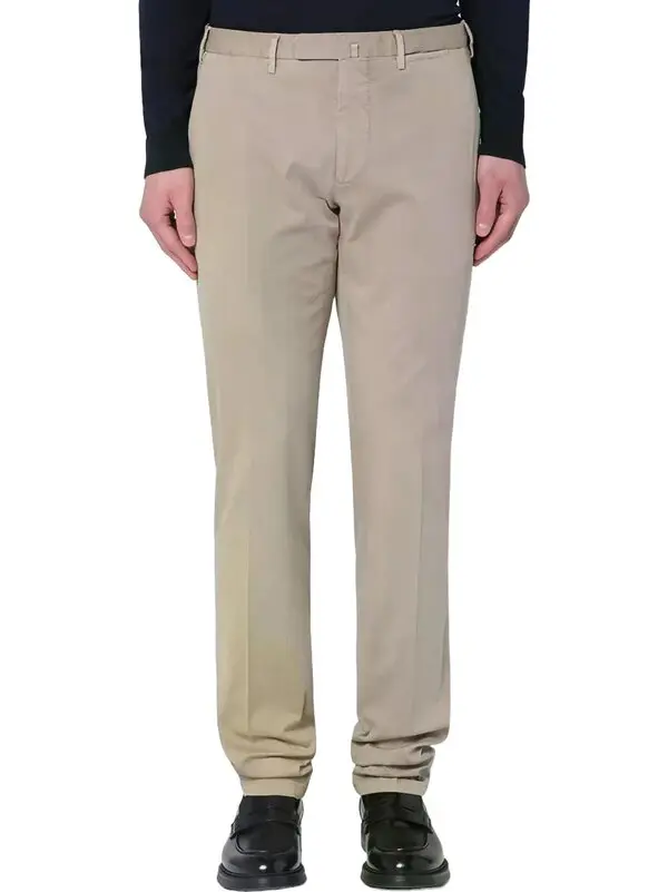 SANTANIELLO Straight-leg Trousers - Neutrals