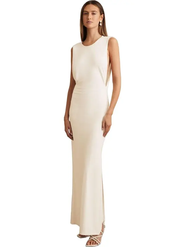 REISS Milena Draped Maxi Dress - Ivory